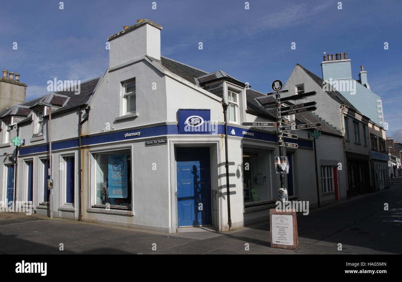 Sign Stornoway Isle of Lewis Scotland May 2014 Stock Photo - Alamy