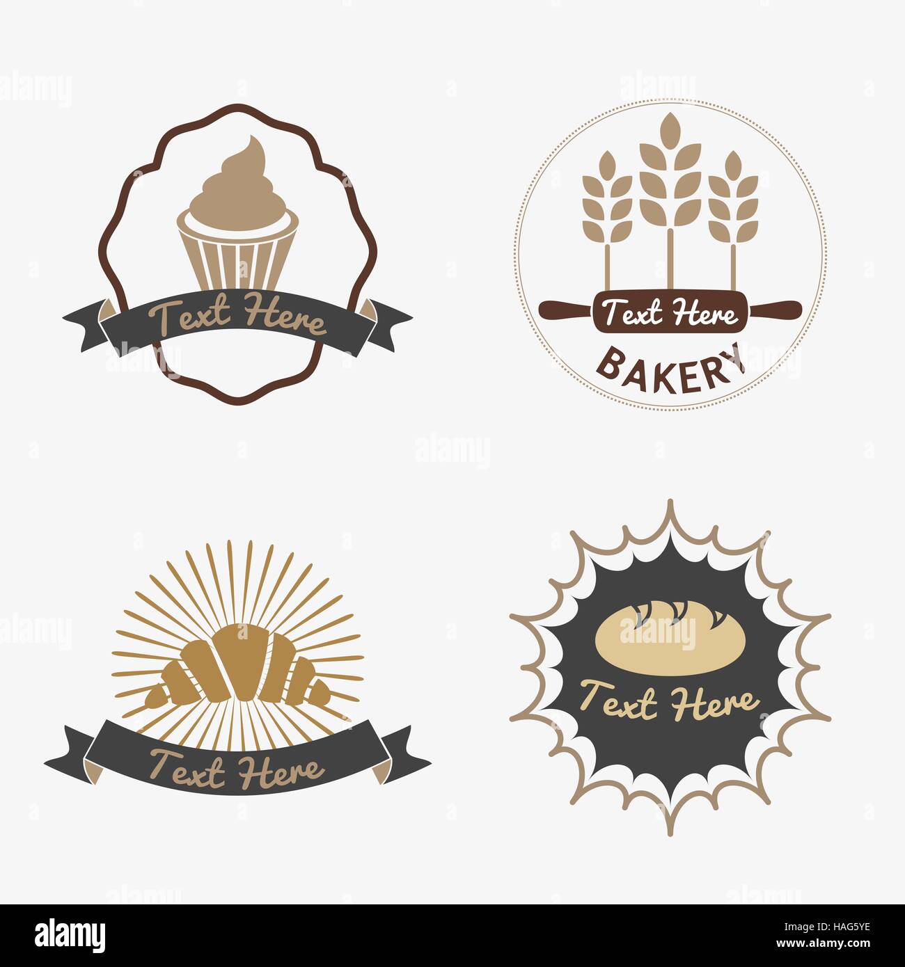 Vintage Bakery Logo Vintage Bakery Logo Typographic Poster Royalty