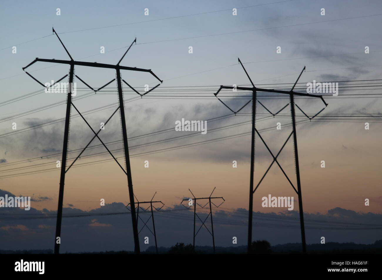Utility poles hi-res stock photography and images - Alamy