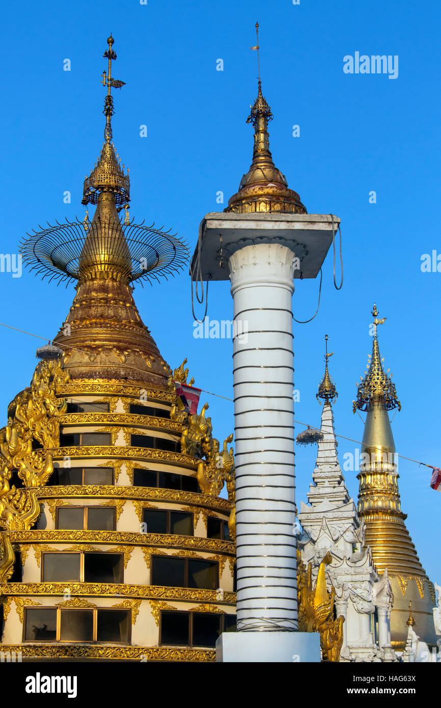 Golden yangon temples hi-res stock photography and images - Alamy