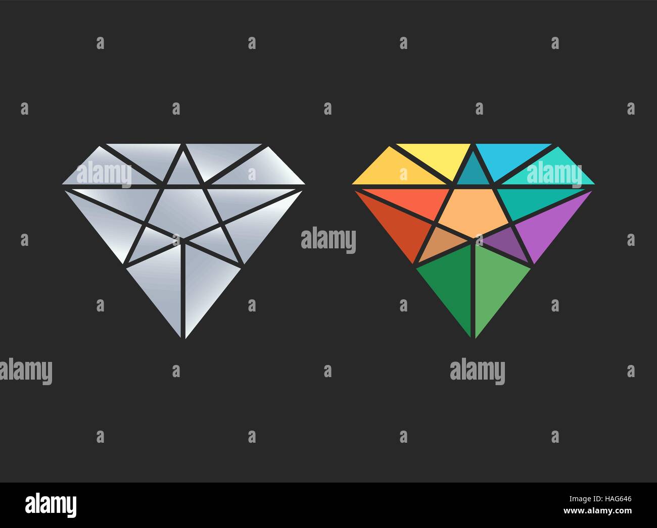 diamond logo design vector icon Stock Vector Image & Art - Alamy