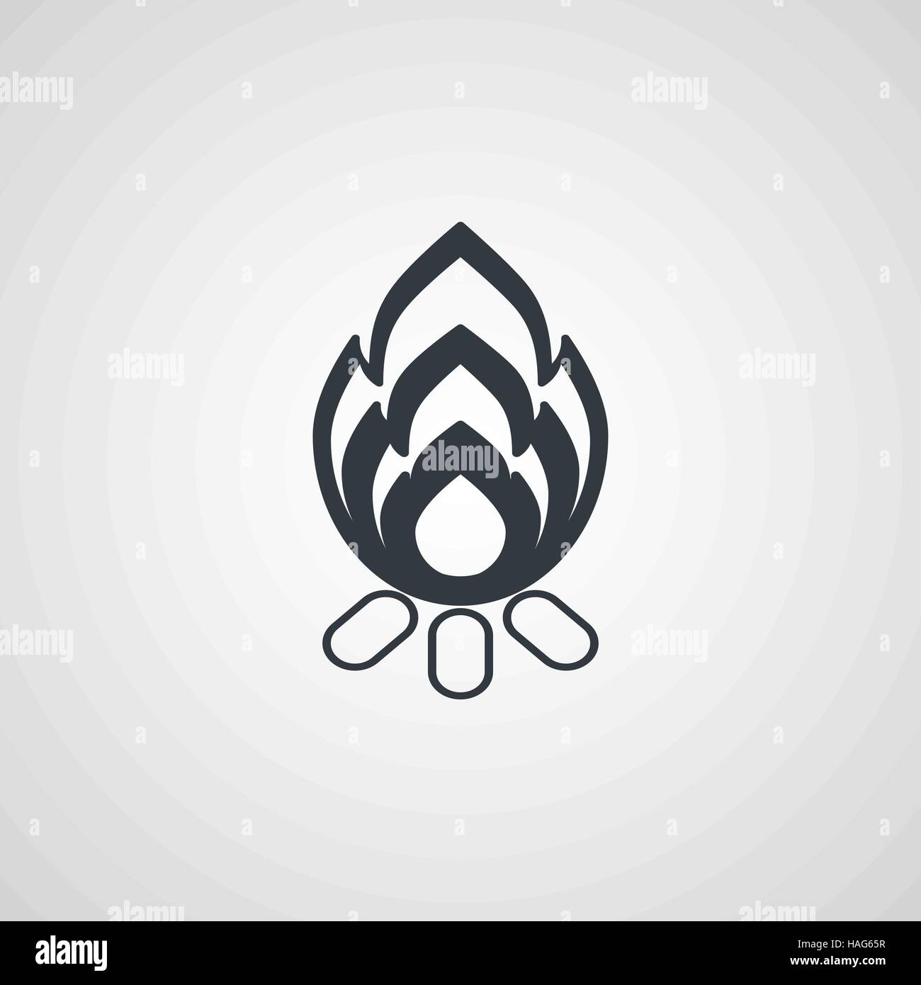 Fire Flame Logo design vector template silhouette. Creative Burn ...