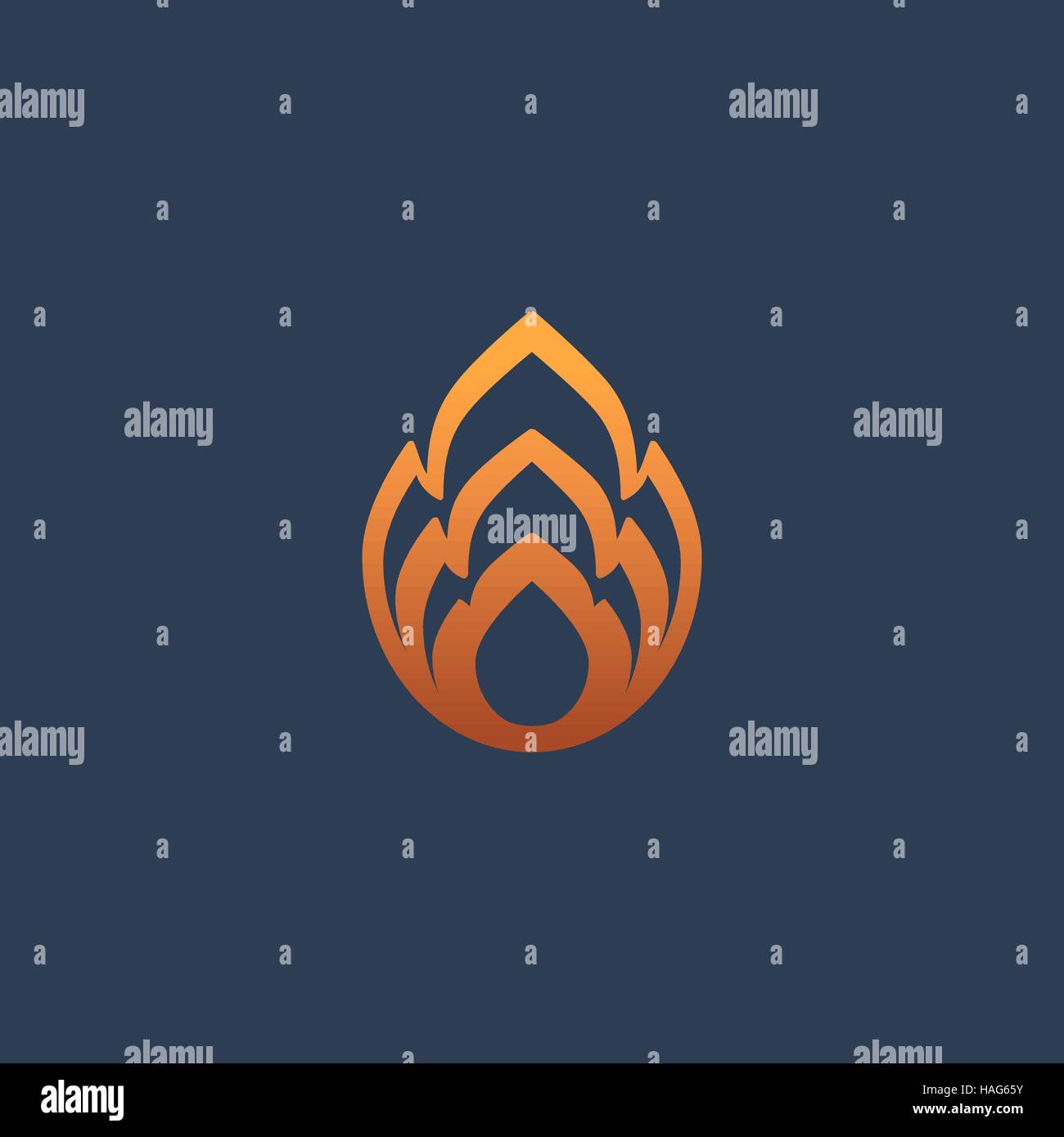 Fire Flame Logo design vector template silhouette. Creative Burn ...