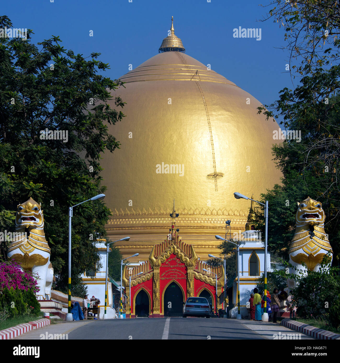 The Kaung Mu Taw Pagoda in the city of Sagaing in Myanmar (Burma Stock ...