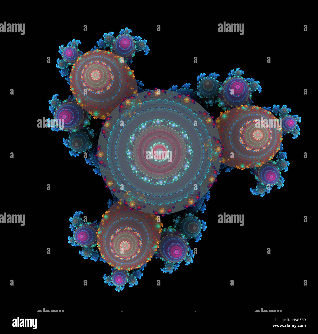 Abstract fractal 3d shape computer generated image Stock Photo - Alamy
