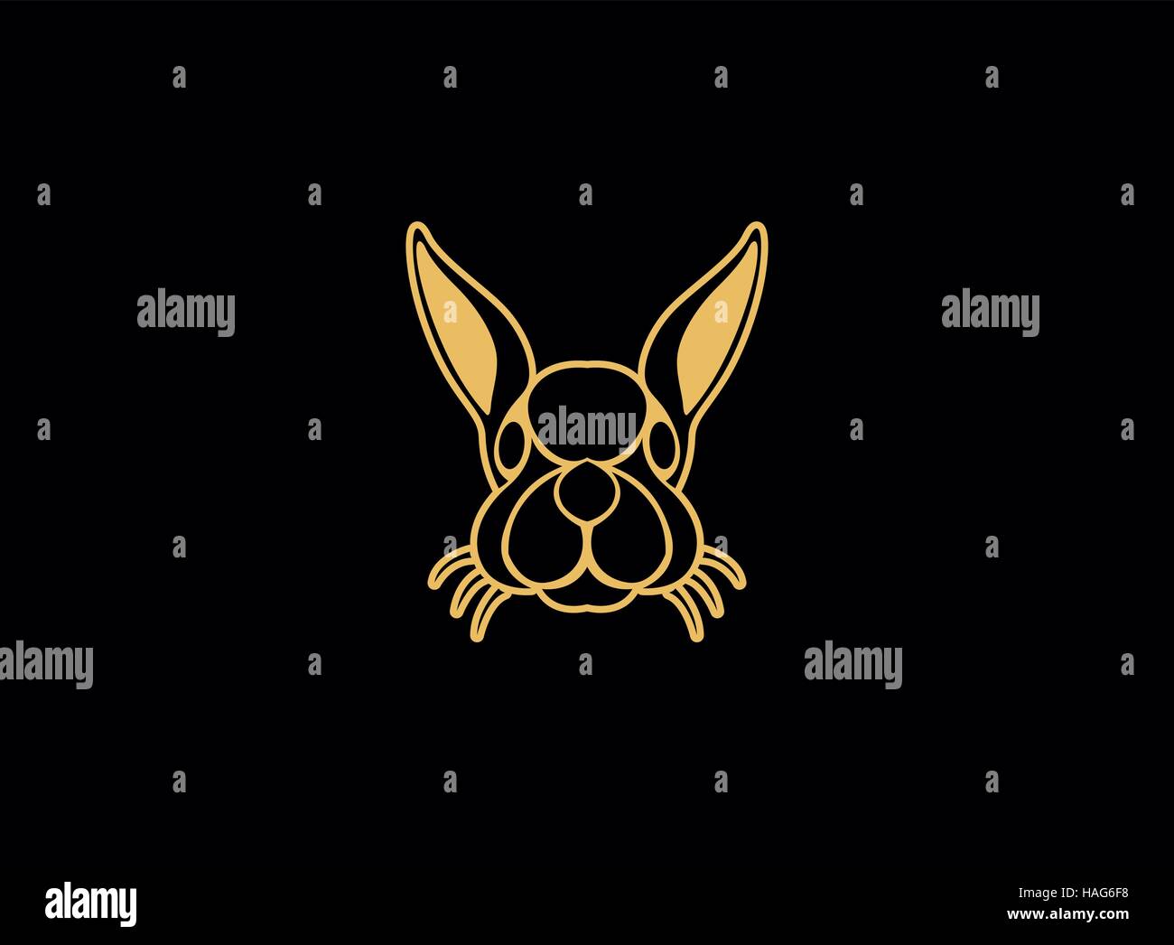 rabbit logo vector icon design template Stock Vector Image & Art - Alamy