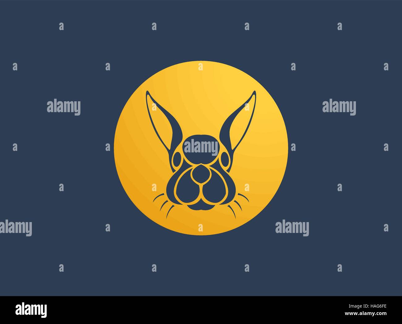 rabbit logo vector icon design template Stock Vector Image & Art - Alamy