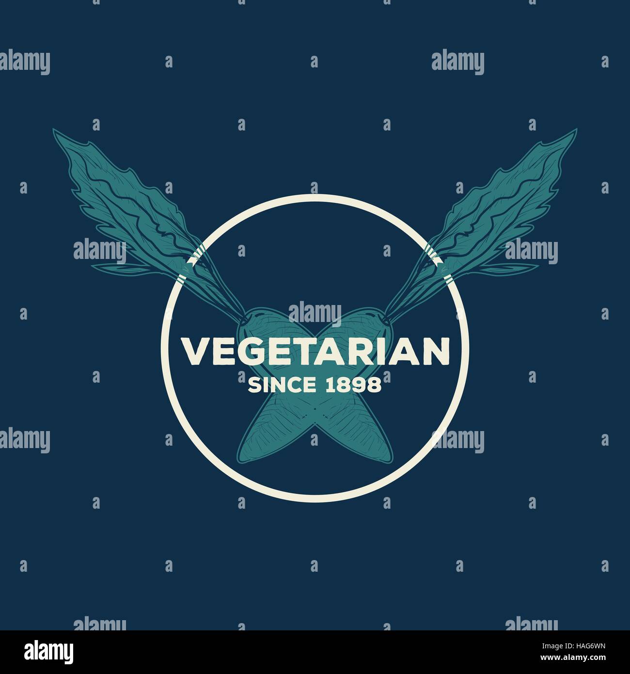 vegetarian logo vector design template Stock Vector Image & Art - Alamy