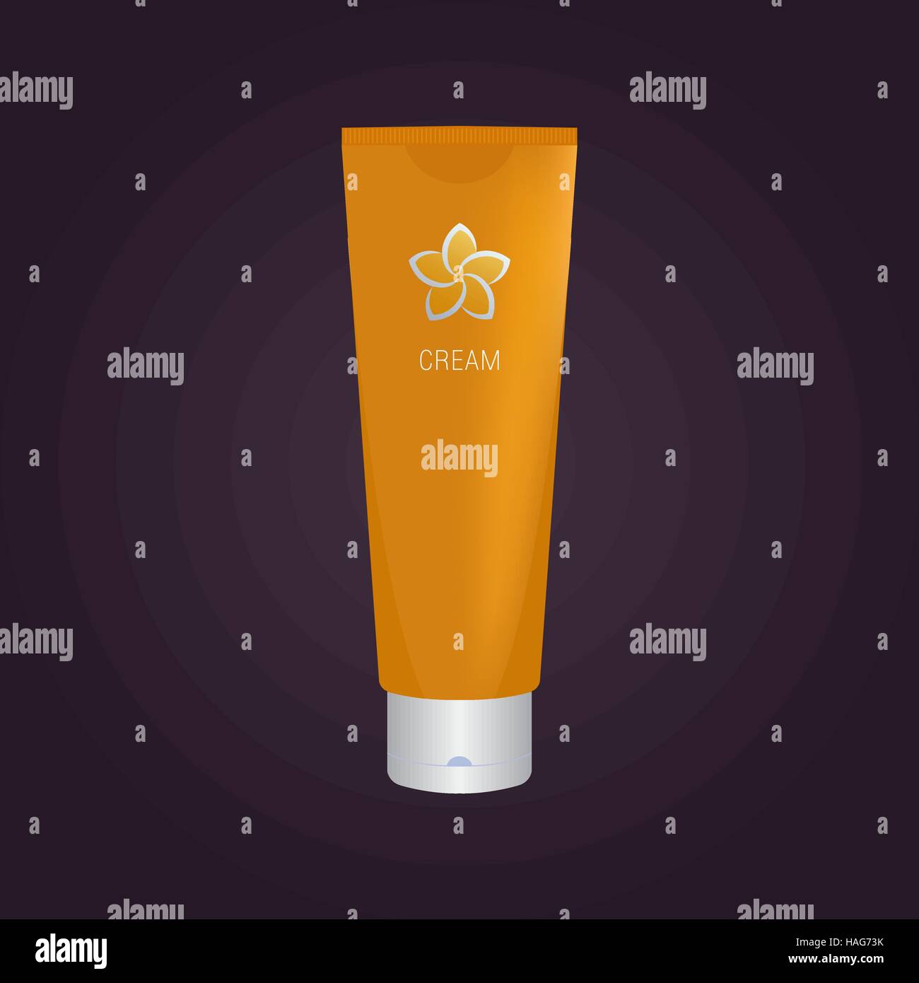 Cream packaging vector design template Stock Vector Image & Art - Alamy