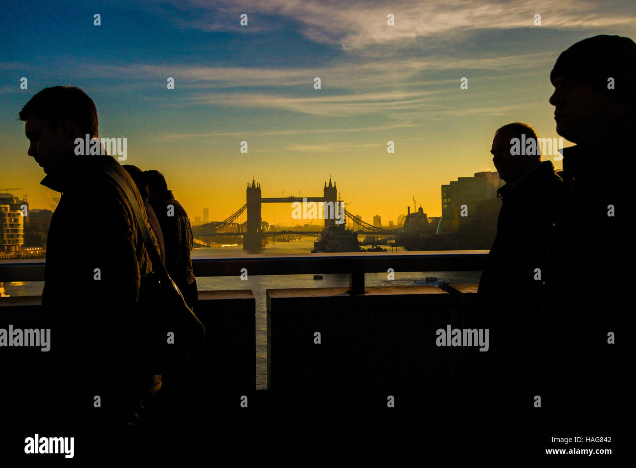 Colourful lights on tower bridge hi-res stock photography and images ...