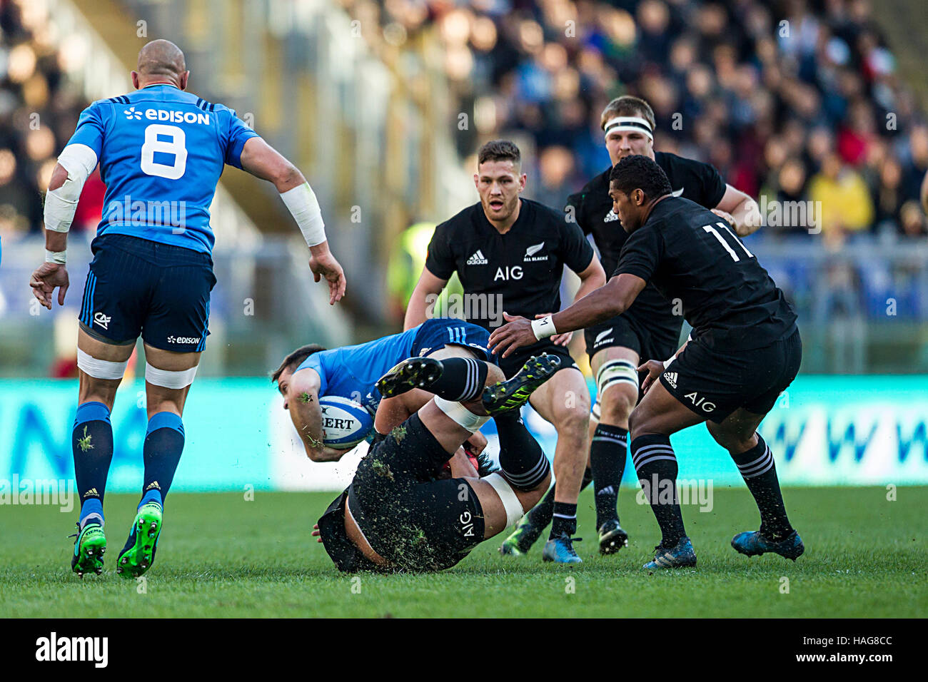 Roma ITALY - 12 November 2016 - Rugby - Stadio Olimpico in Roma - Rugby ...