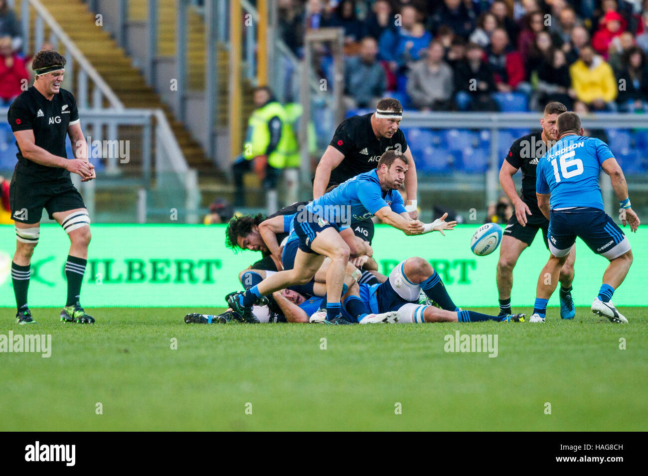 Roma ITALY - 12 November 2016 - Rugby - Stadio Olimpico in Roma - Rugby ...