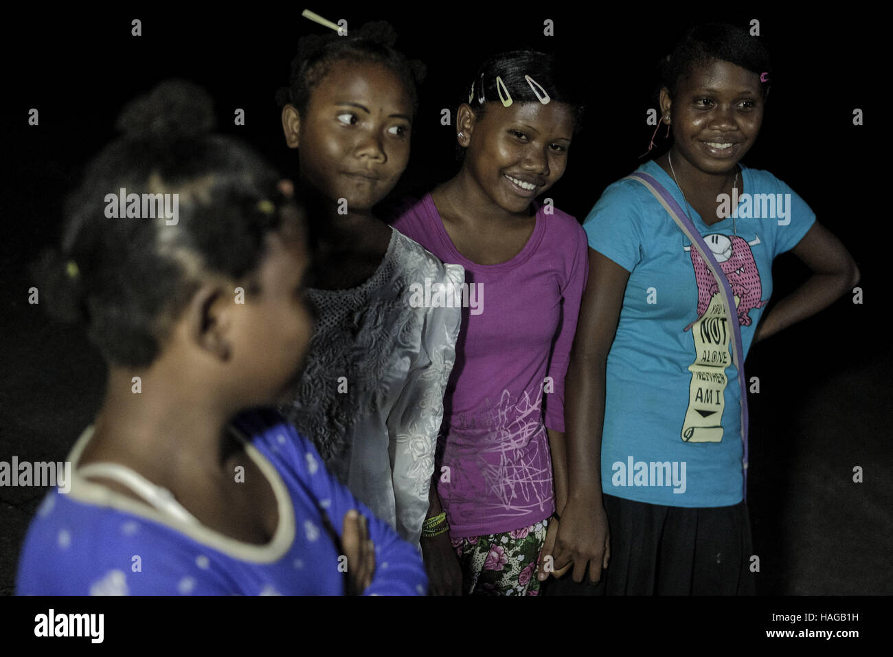 Gua Musang, Kelantan, Malaysia. 22nd Nov, 2016. Young women from the ...