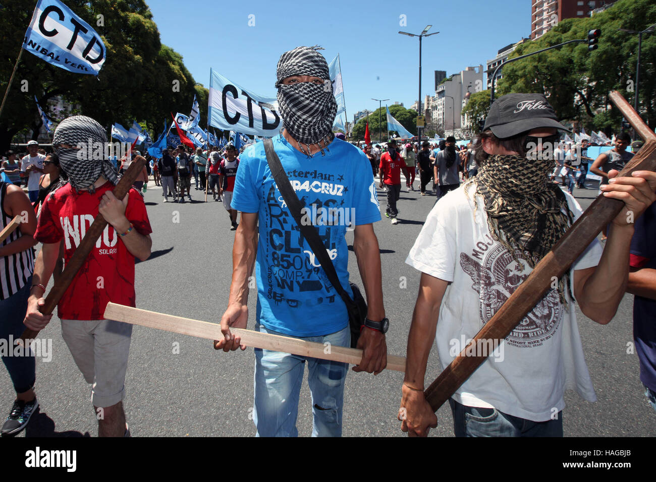 Buenos Aires, Buenos Aires, Argentina. 30th Nov, 2016. Protest of ...
