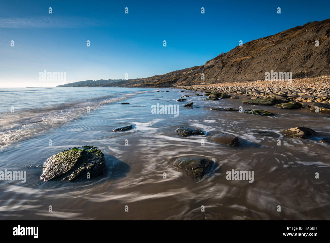 Charmouth, Dorset, UK. 30th November 2016. UK Weather. A cold and sunny ...