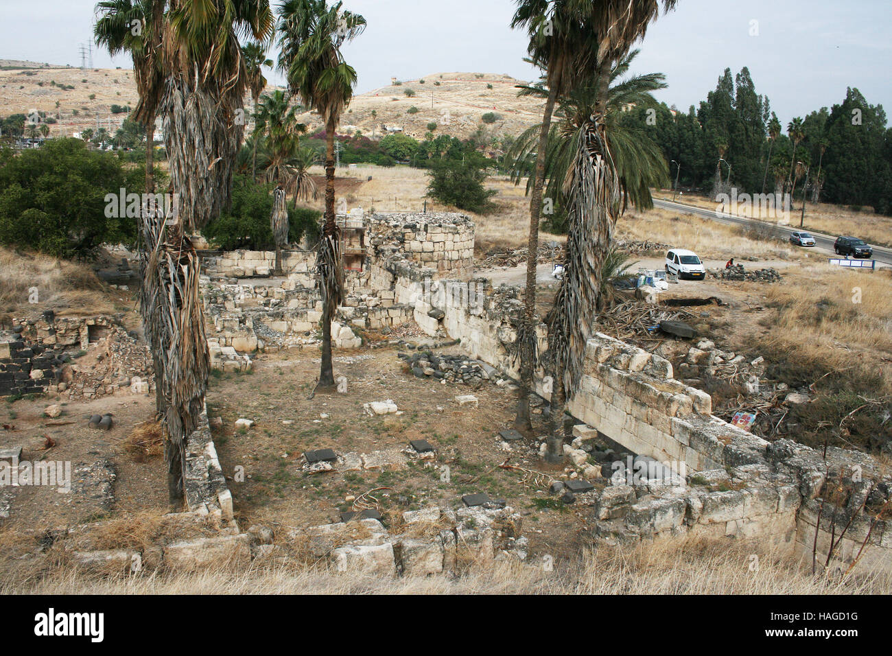 A view of the ruins of the Caliph's palace, photographed at the shores ...