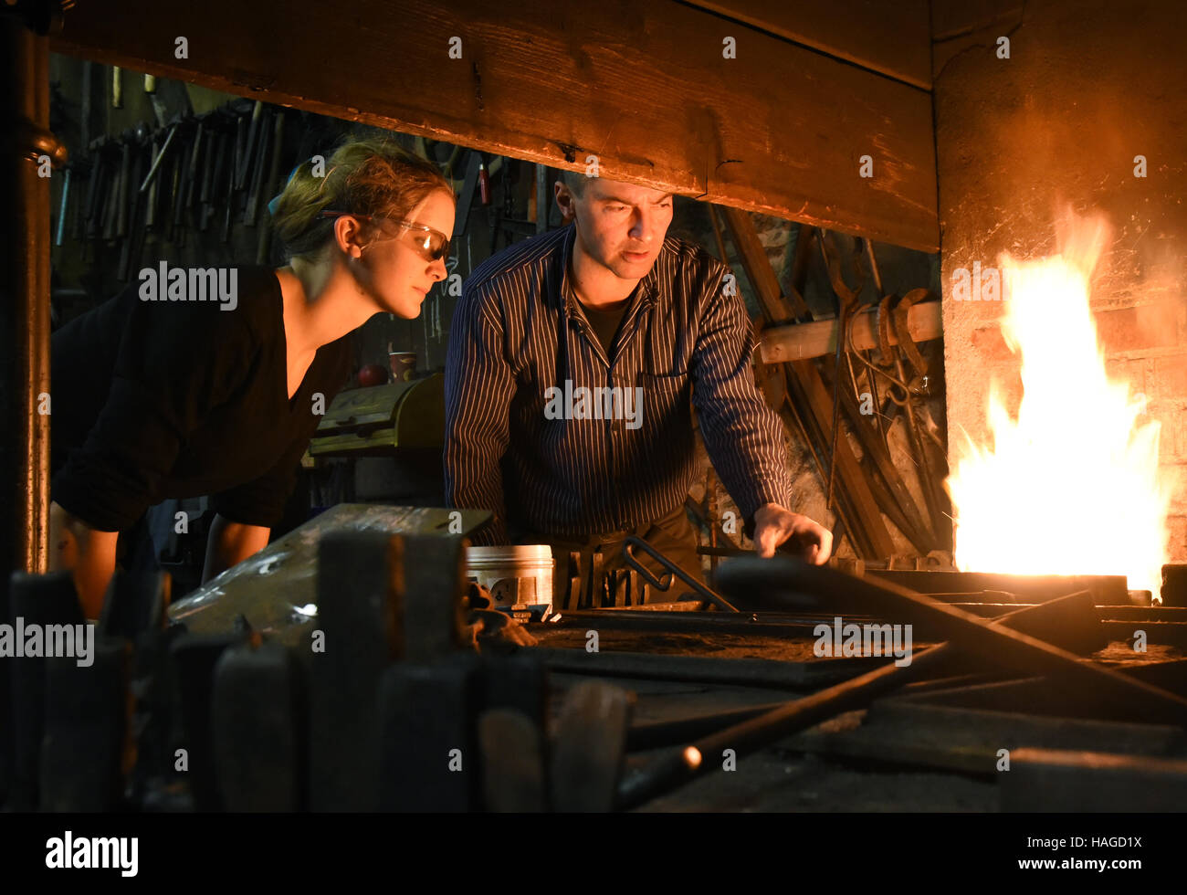 The blacksmith and metal worker Wolf-Dieter Wittig runs the oldest ...