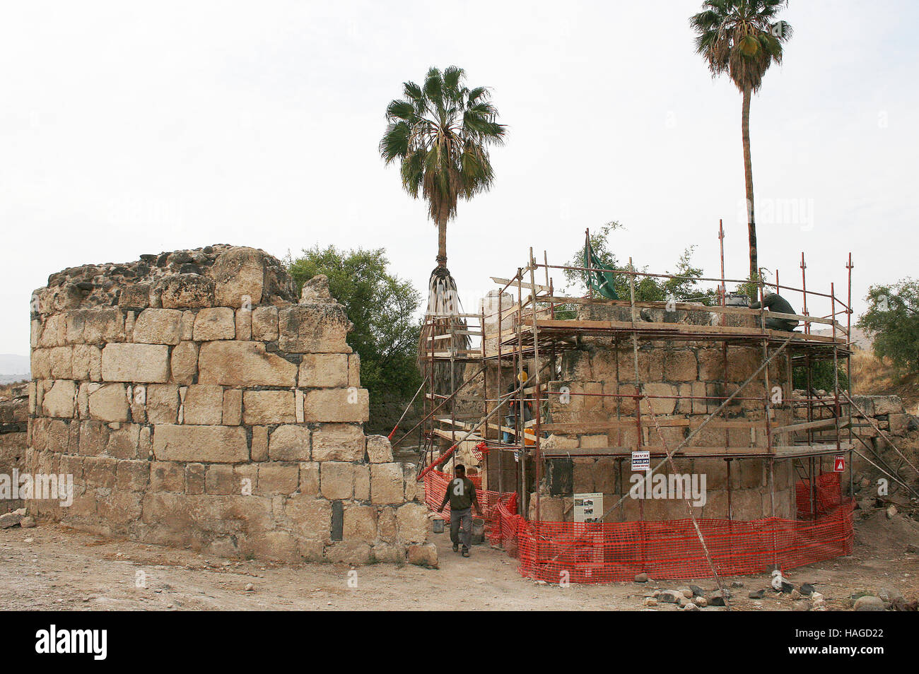 A view of the ruins of the Caliph's palace, photographed at the shores ...