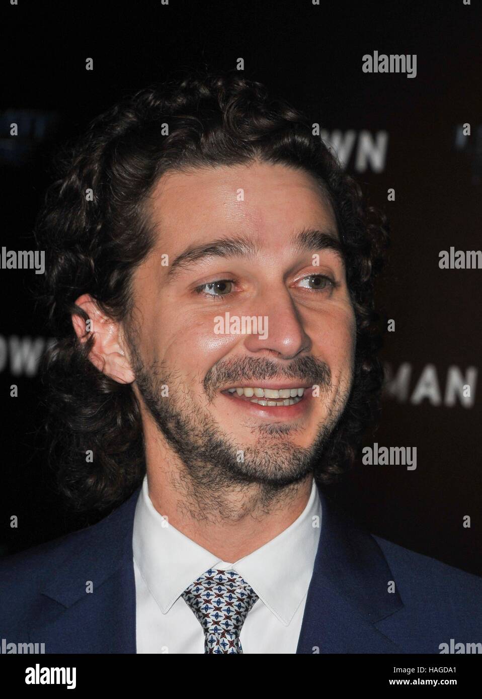 Los Angeles, California, USA. 30th Nov, 2016. Shia LaBeouf at arrivals ...
