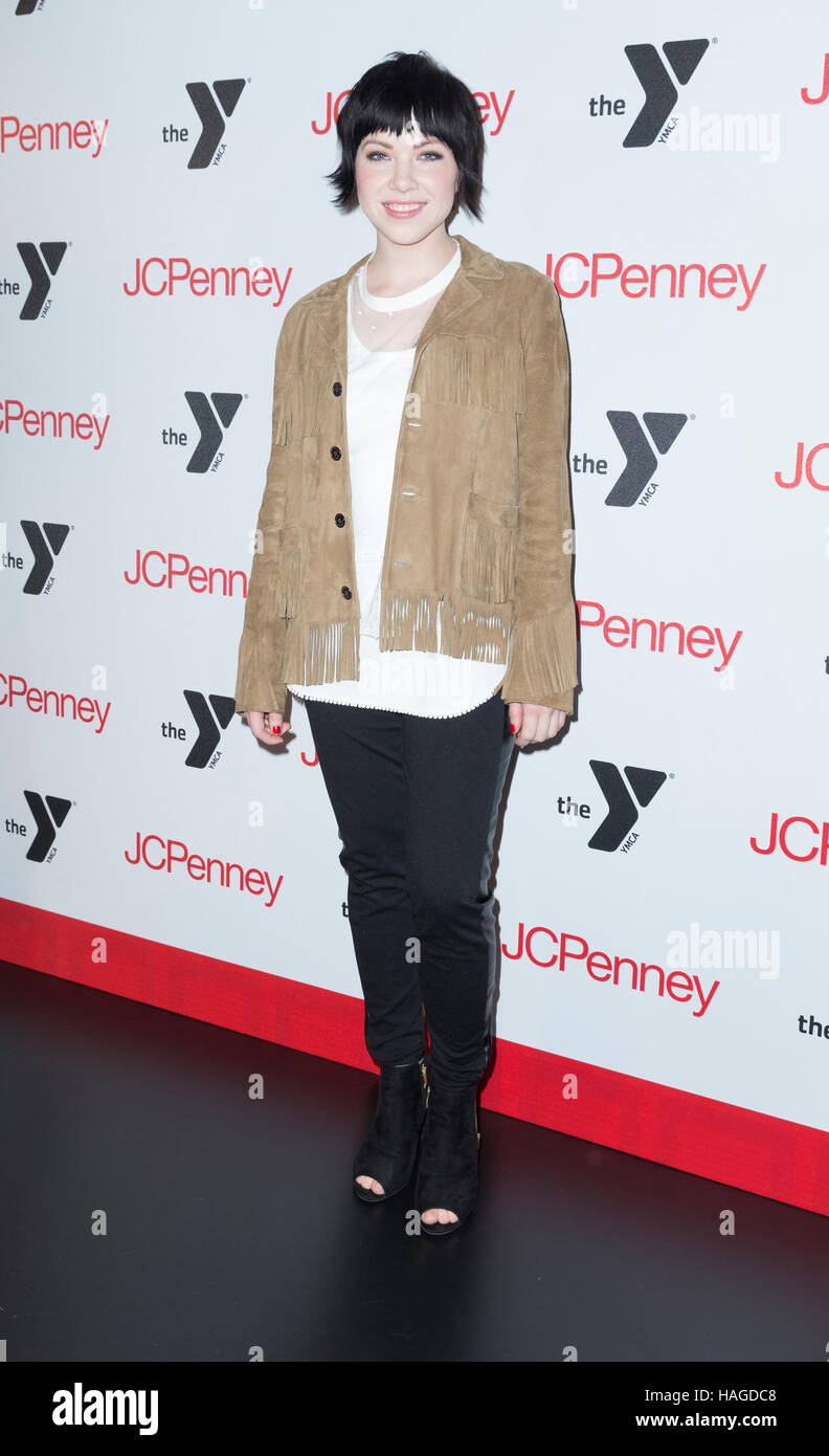 New York, USA. 30th Nov, 2016. Carly Rae Jepson teams up with JCPenney ...