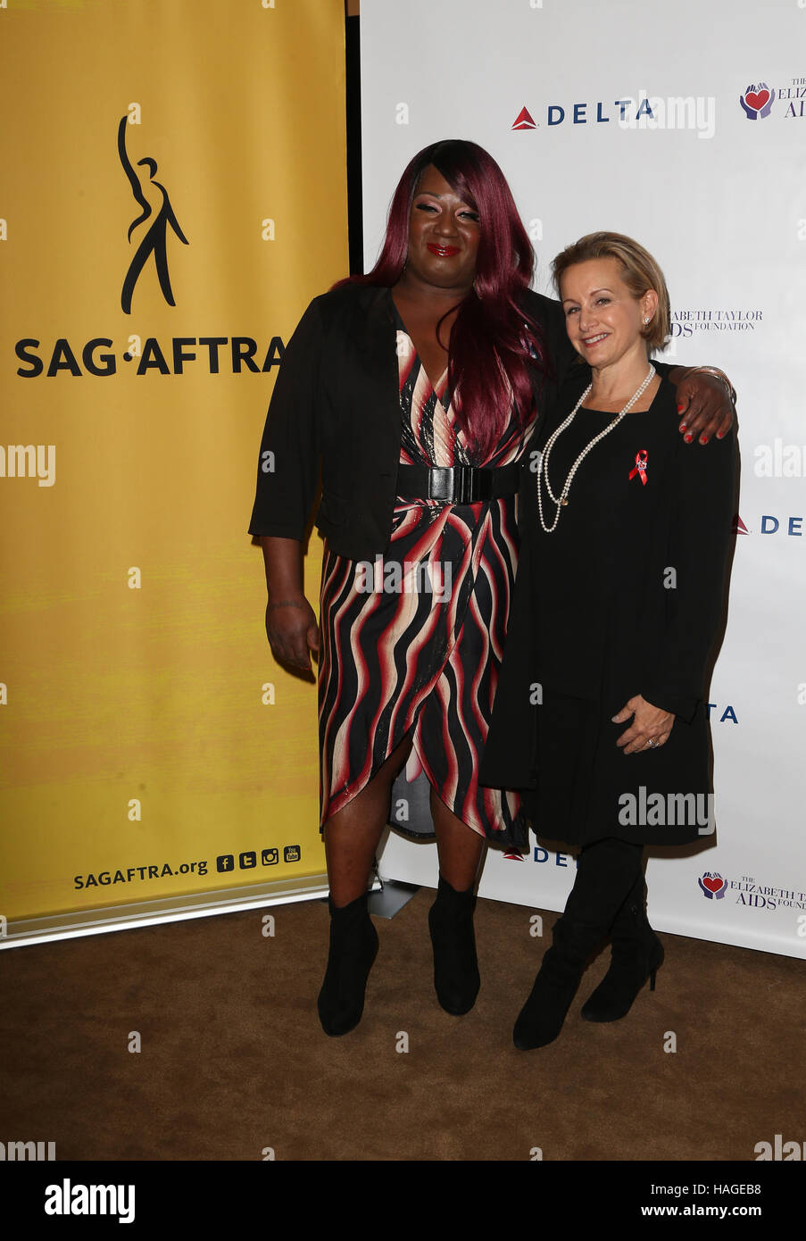 Los Angeles, CA, USA. 30th Nov, 2016. Chandi Moore, Gabrielle Carteris ...