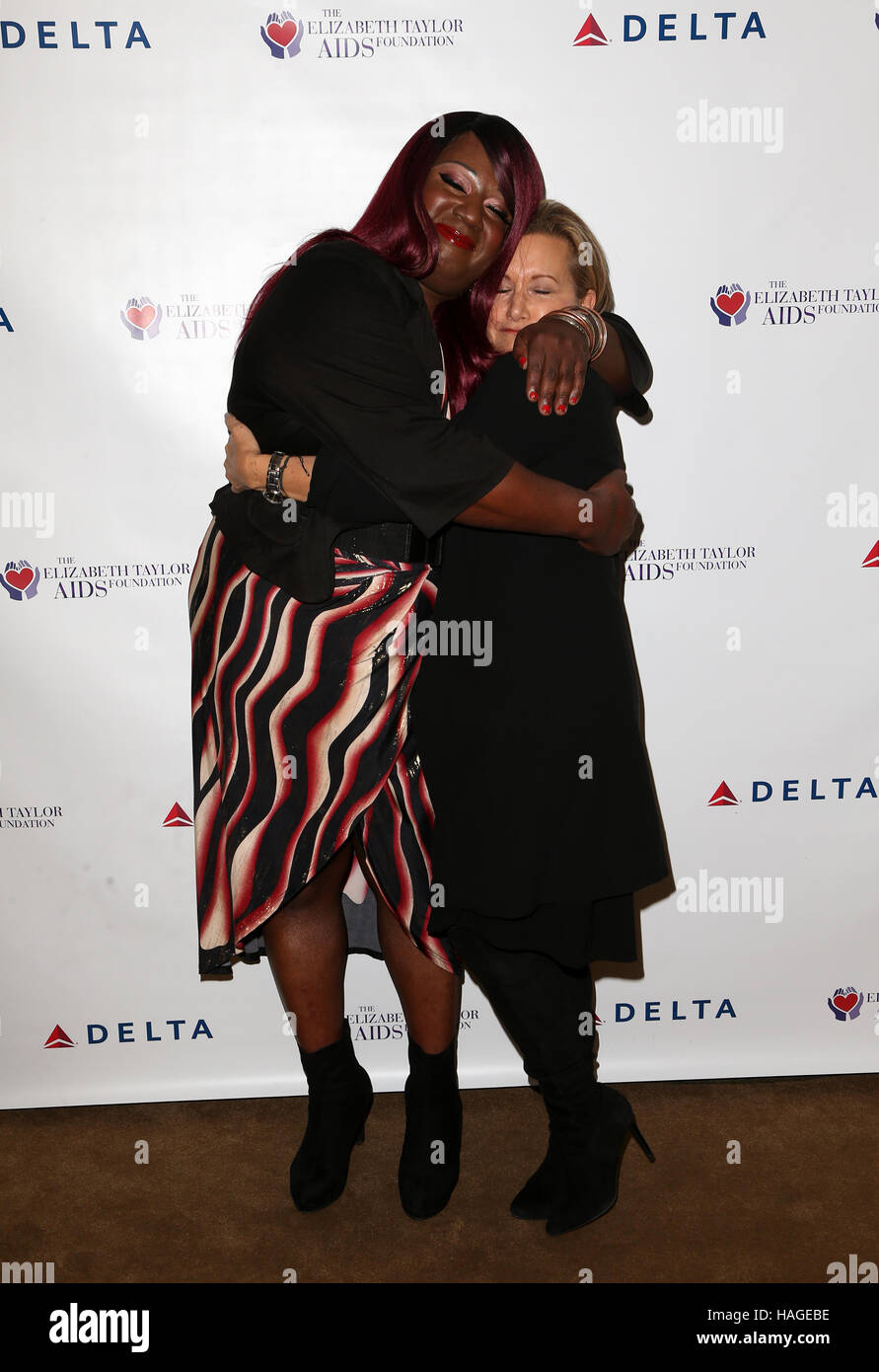 Los Angeles, CA, USA. 30th Nov, 2016. Chandi Moore, Gabrielle Carteris ...