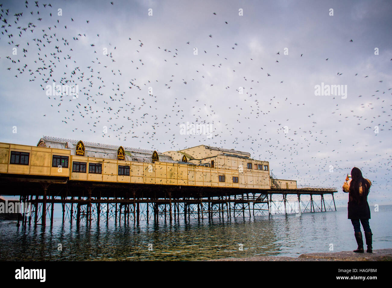 Aberystwyth Wales UK, Thursday 01 December 2016 UK Weather: At first ...