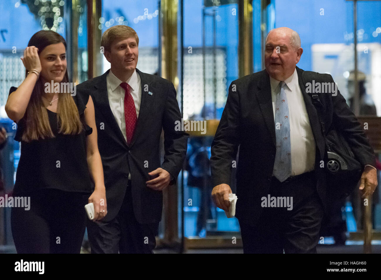 New York, USAA. 30th Nov, 2016. Former Governor George "Sonny" Perdue ...