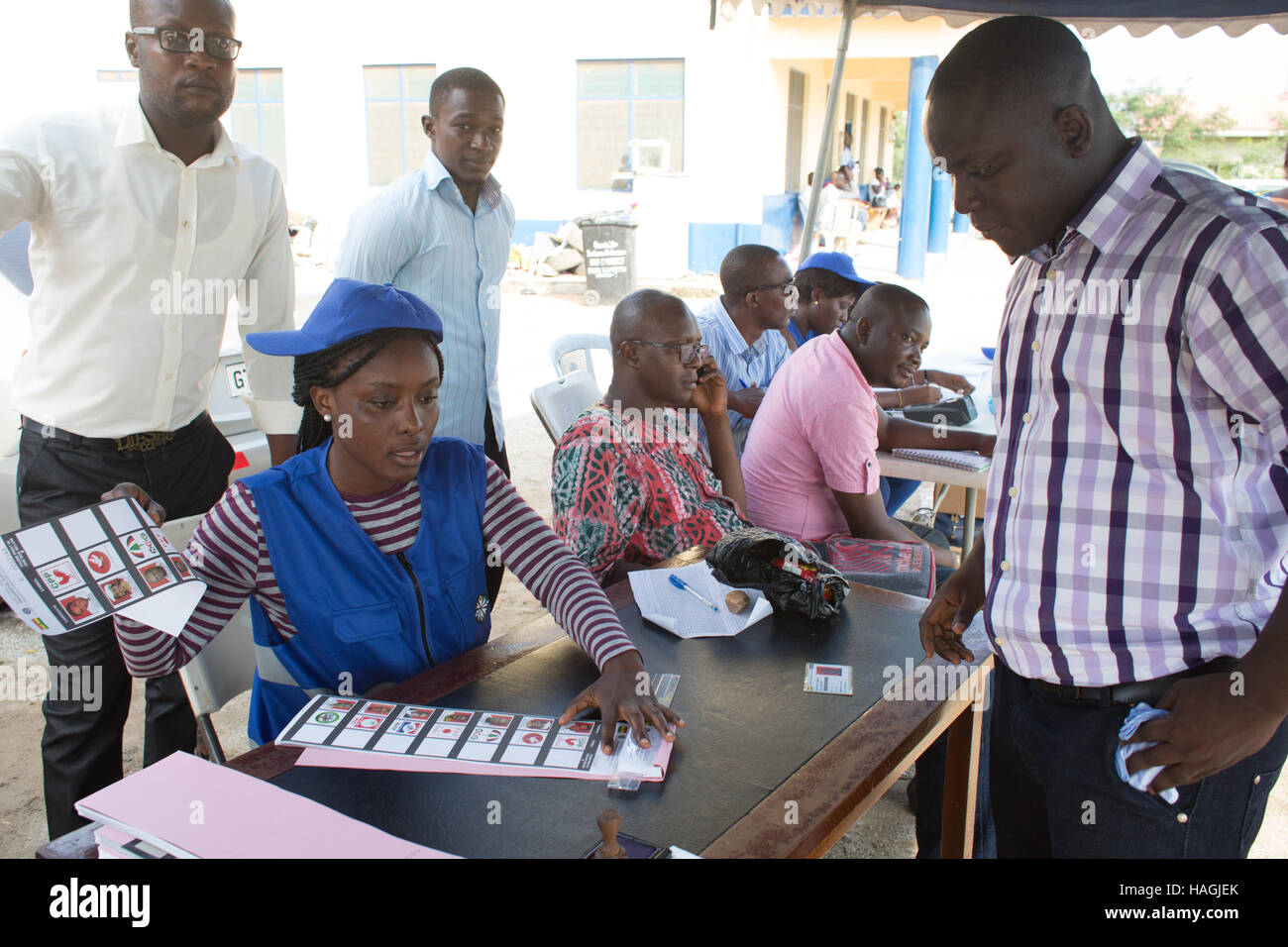 Accra, Ghana. 1st Dec, 2016. Early Voting taking place today ahead of ...
