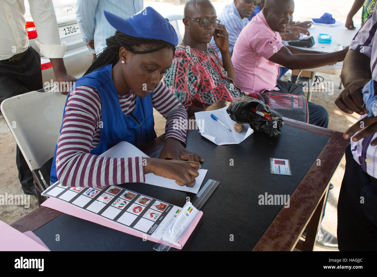 Accra, Ghana. 1st Dec, 2016. Early Voting taking place today ahead of ...