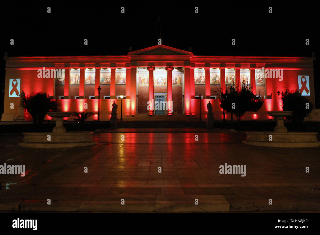 Athens, Greece. 1st Dec, 2016. A building of the University of Athens ...
