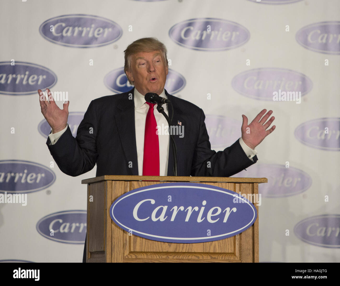 Indianapolis, Indiana, USA. 1st Dec, 2016. President-elect DONALD TRUMP ...