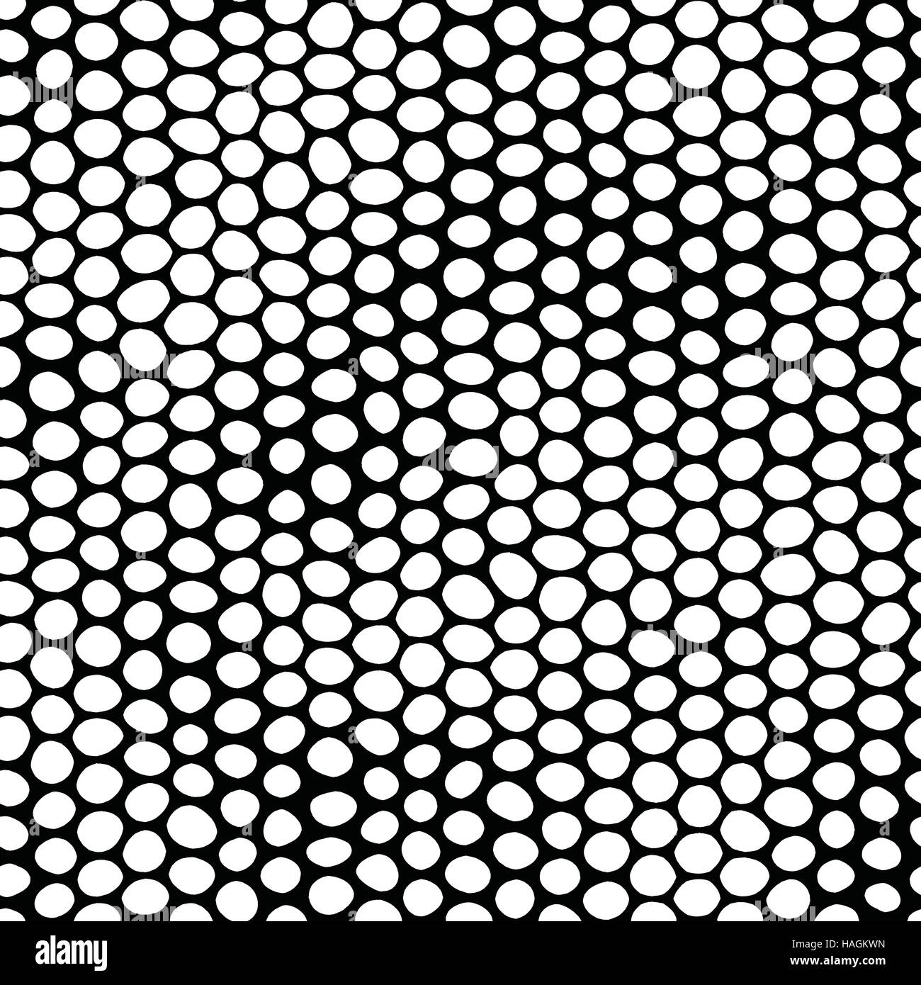 Simple background vector pattern hand drawn dots in black and white ...