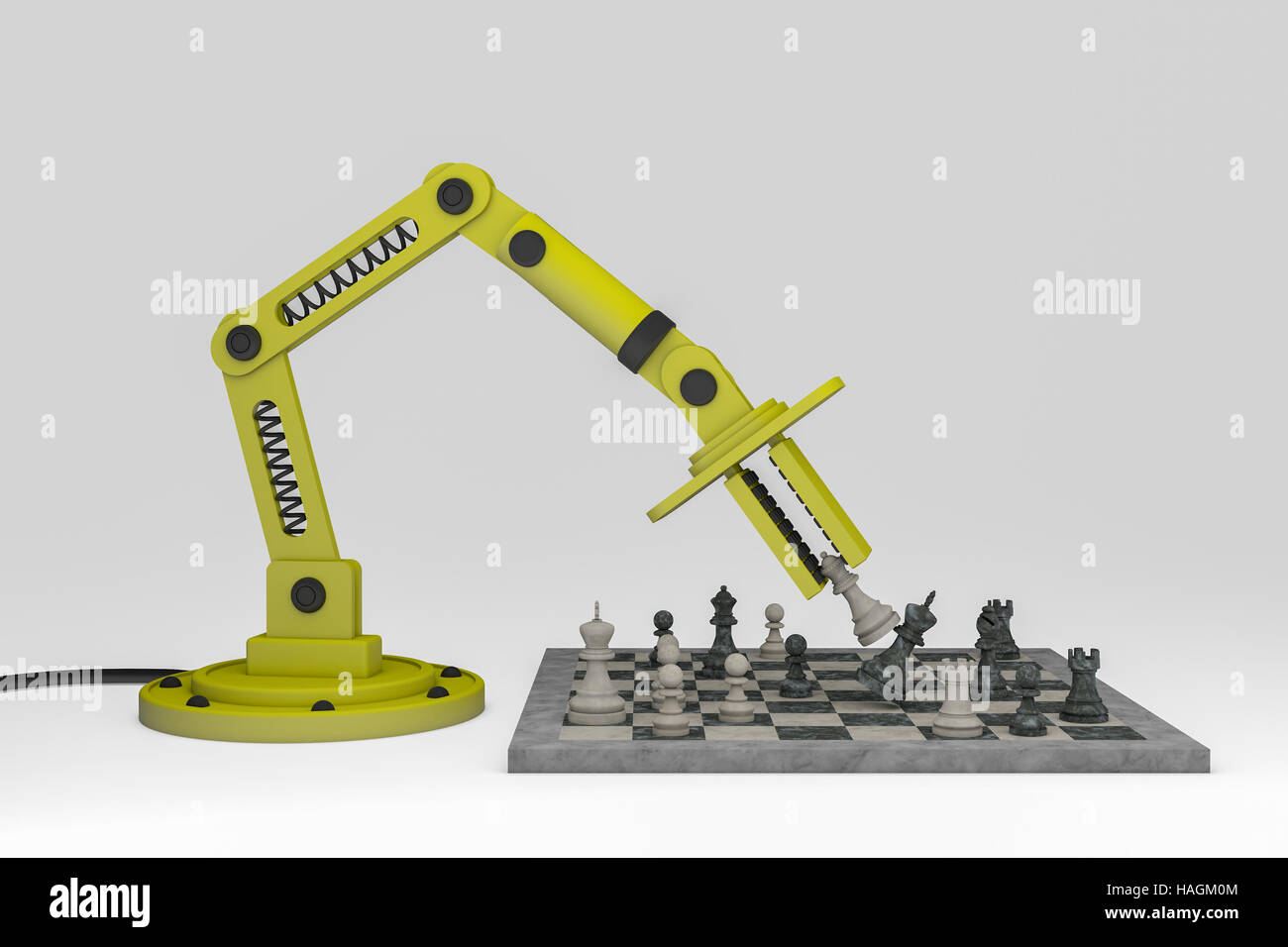 A robot arm plays chess Stock Photo - Alamy