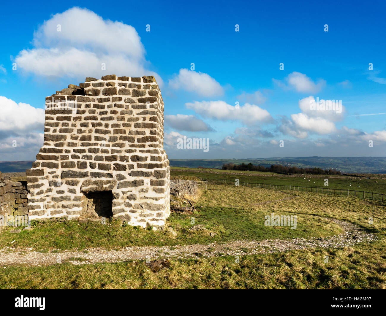 Chimnet at Toft Gate Lime Kiln at Greenhow Pateley Bridge North ...