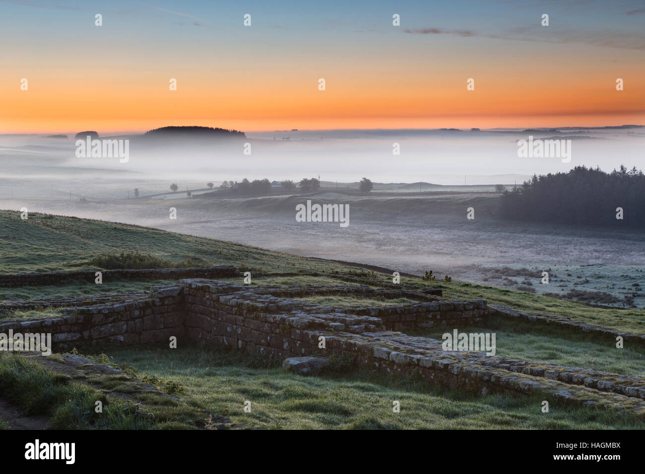 Housesteads Roman Fort, Hadrian's Wall, Northumberland - part of the ...