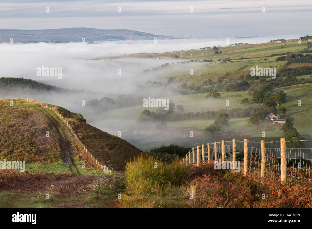 The view from Barcombe Hill, home of an Iron Age hill-fort and the Long ...