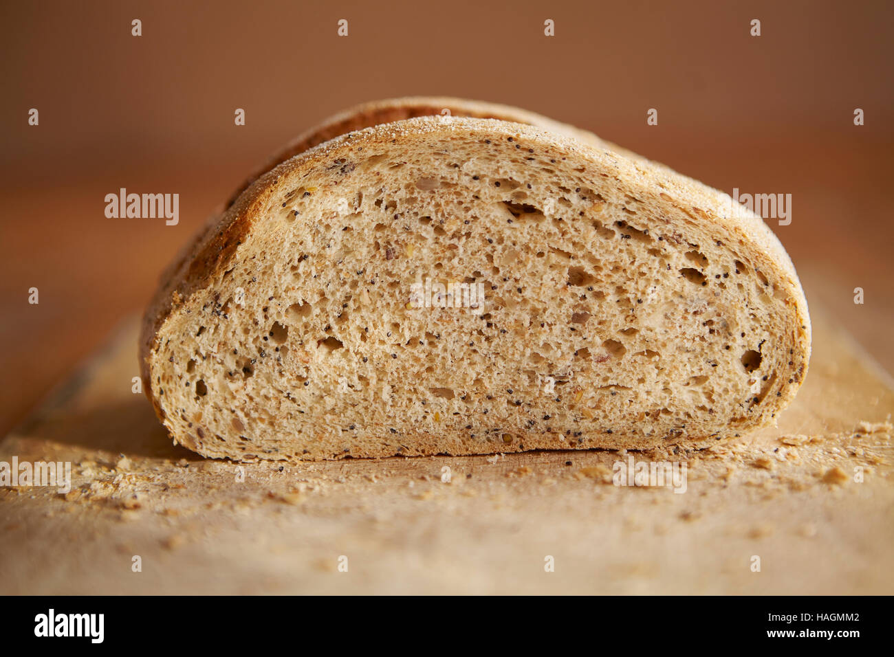 Loaf bread brown sliced hi-res stock photography and images - Alamy