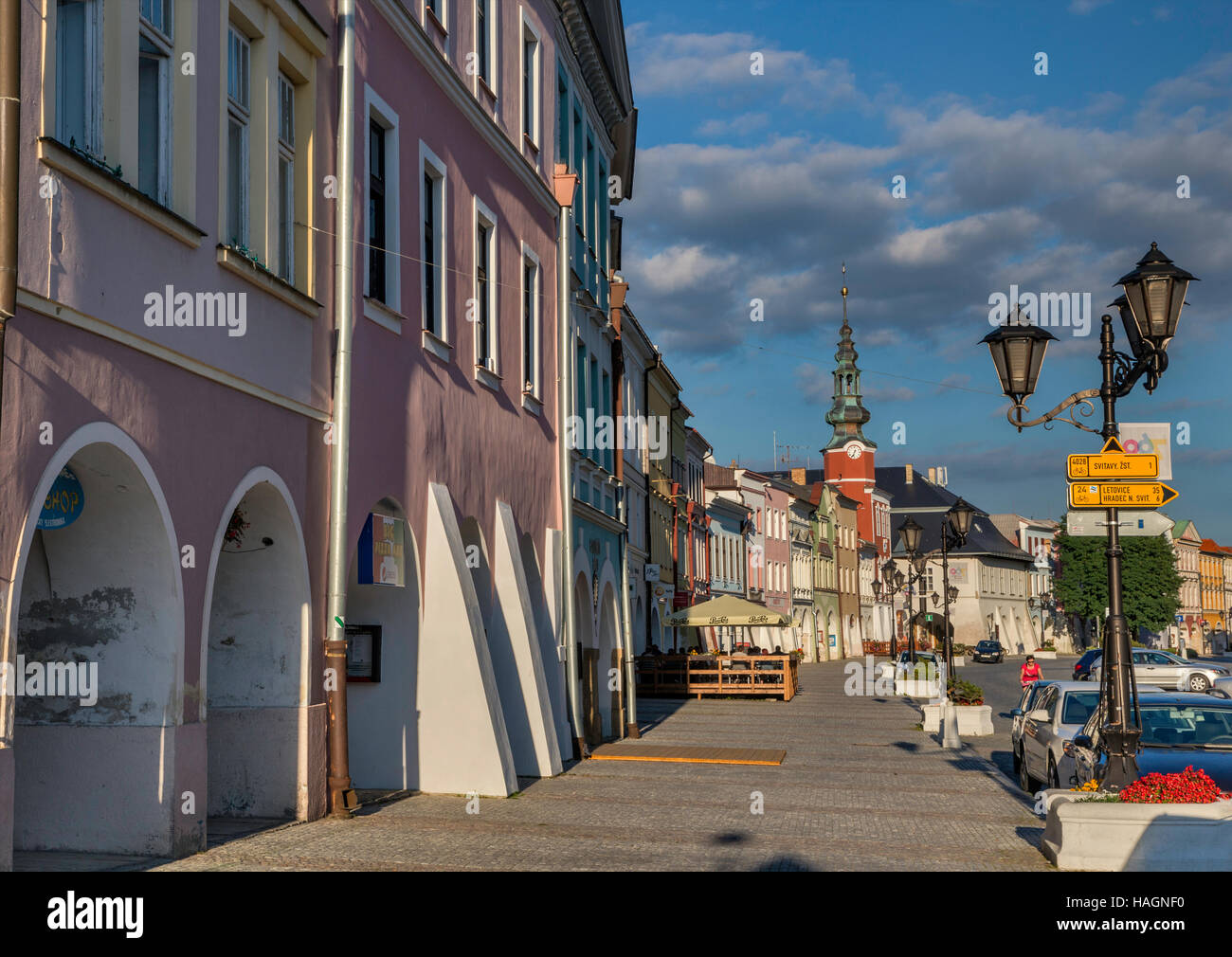 Namesti Miru (Peace Square) in Svitavy, Moravia, Czech Republic Stock ...