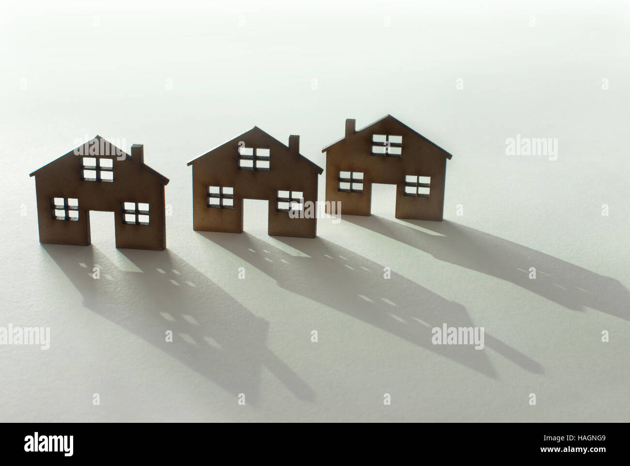 Three small houses hi-res stock photography and images - Alamy
