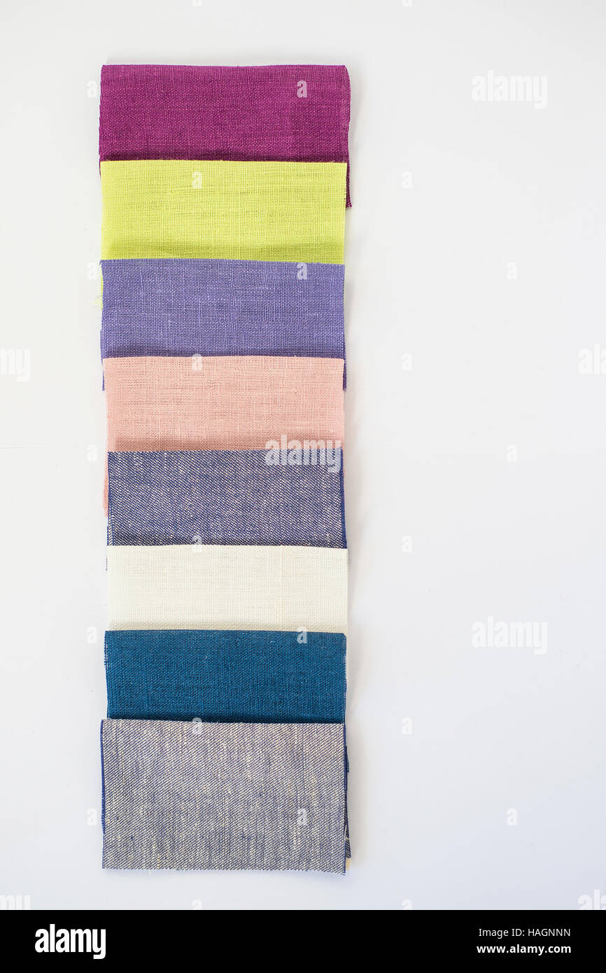 Linen fabric pattern in different colors Stock Photo - Alamy