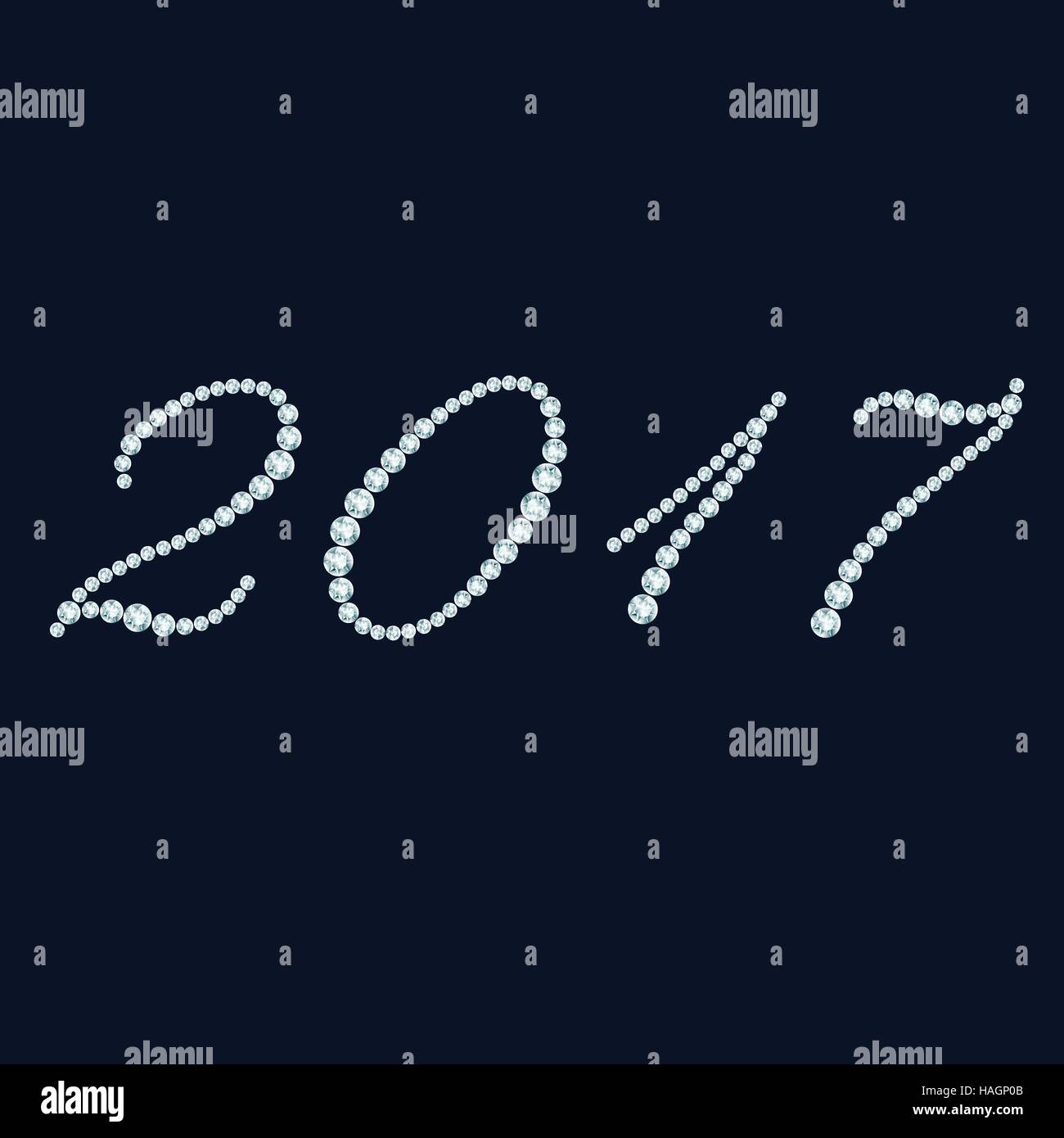 2017 year number on Stock Vector Images - Alamy