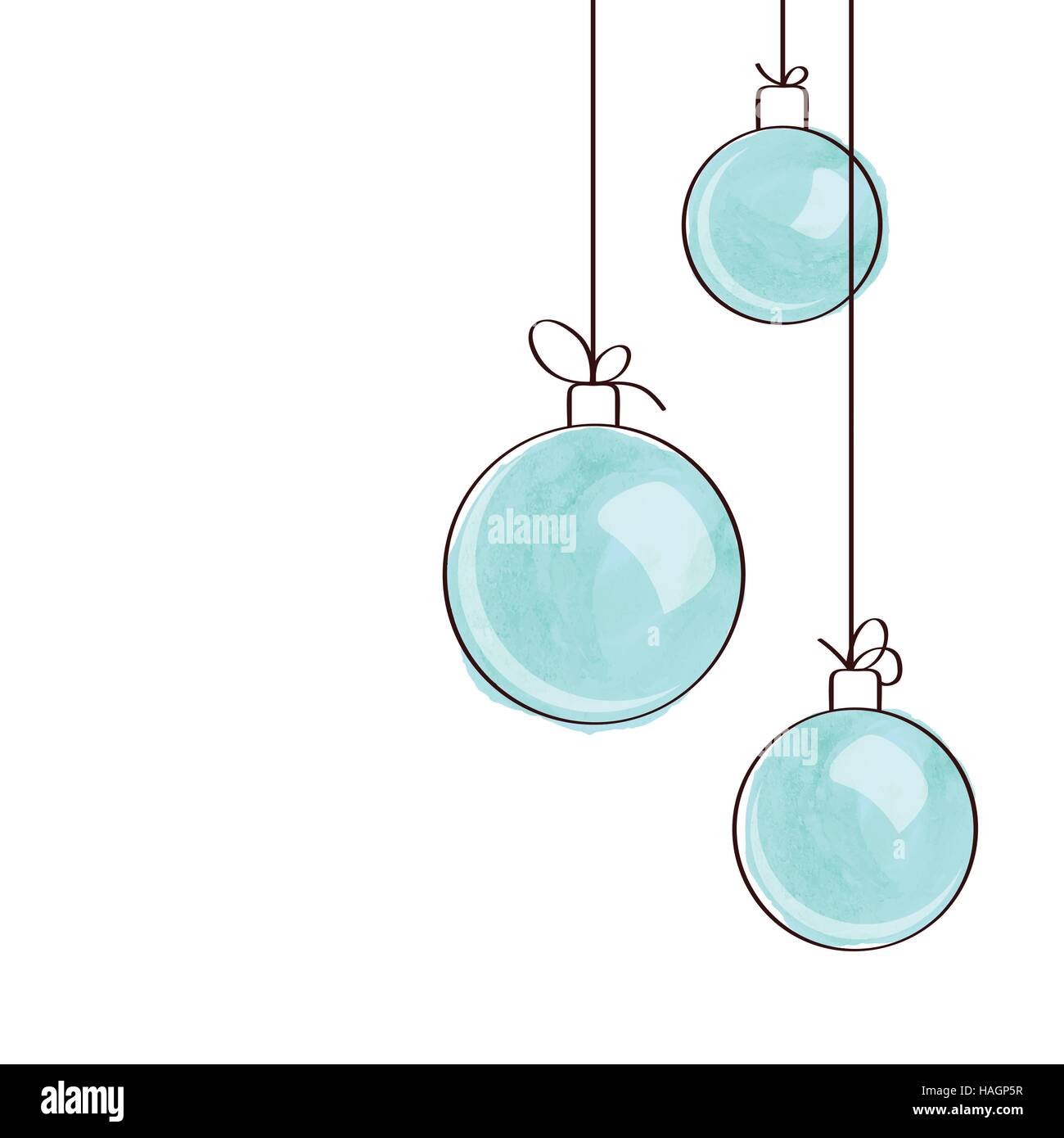 Watercolor christmas Stock Vector Images - Alamy