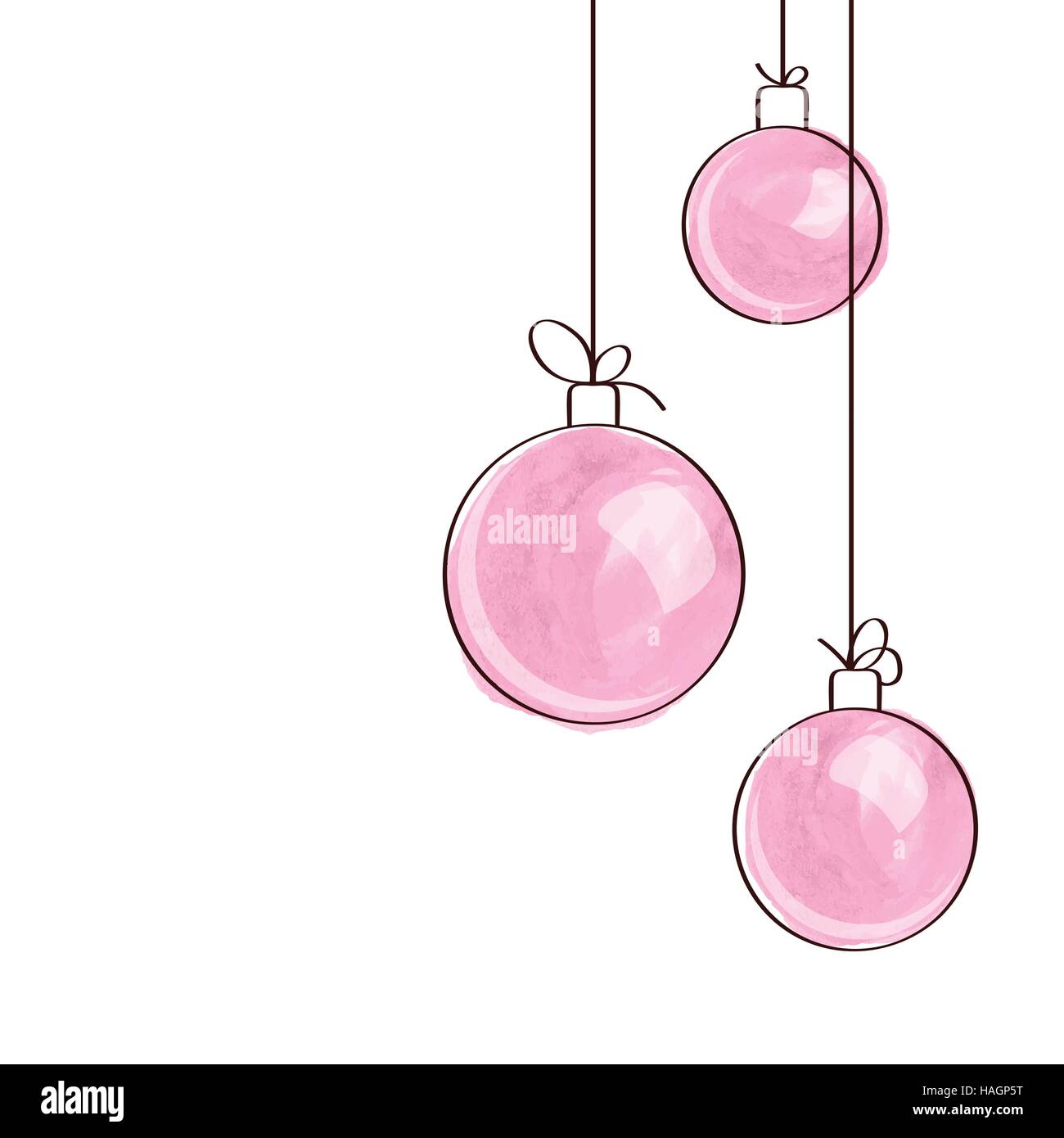 Pink ball tree Stock Vector Images - Alamy