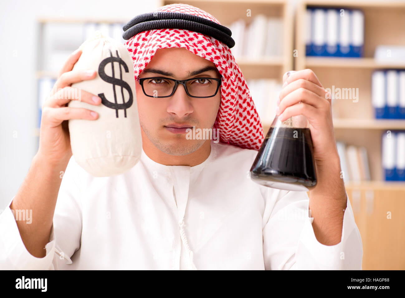 Arab businessman working in the office Stock Photo - Alamy
