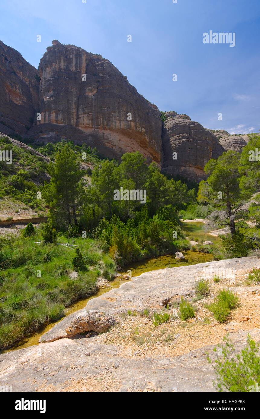 Gorge in the Els Ports Natural Park, Catalonia Stock Photo - Alamy