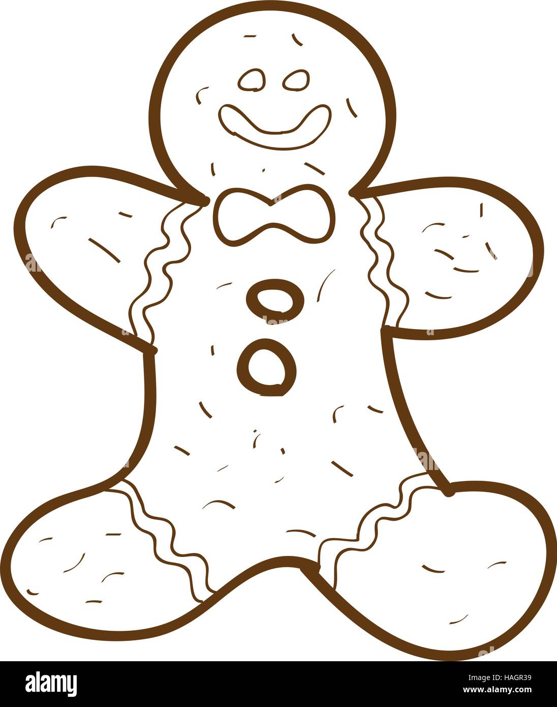 Isolated retro hand drawn traditional cookie, Vector illustration Stock ...