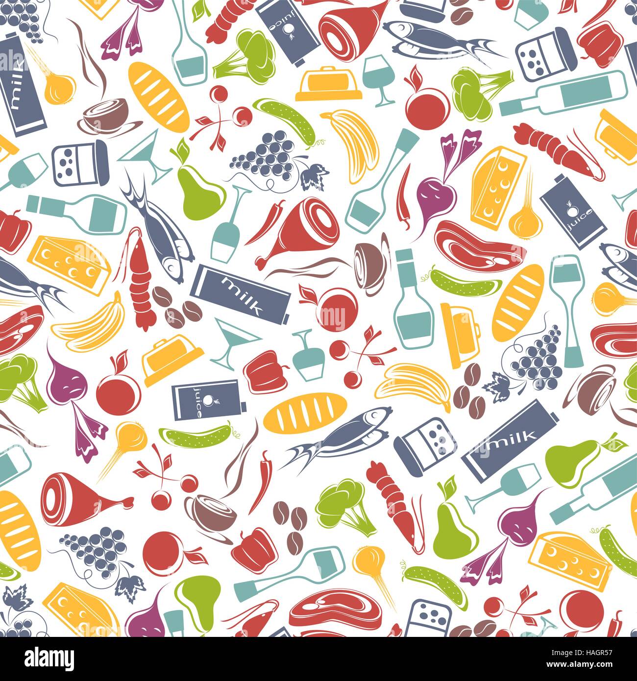 Seamless food background Stock Vector Image & Art - Alamy