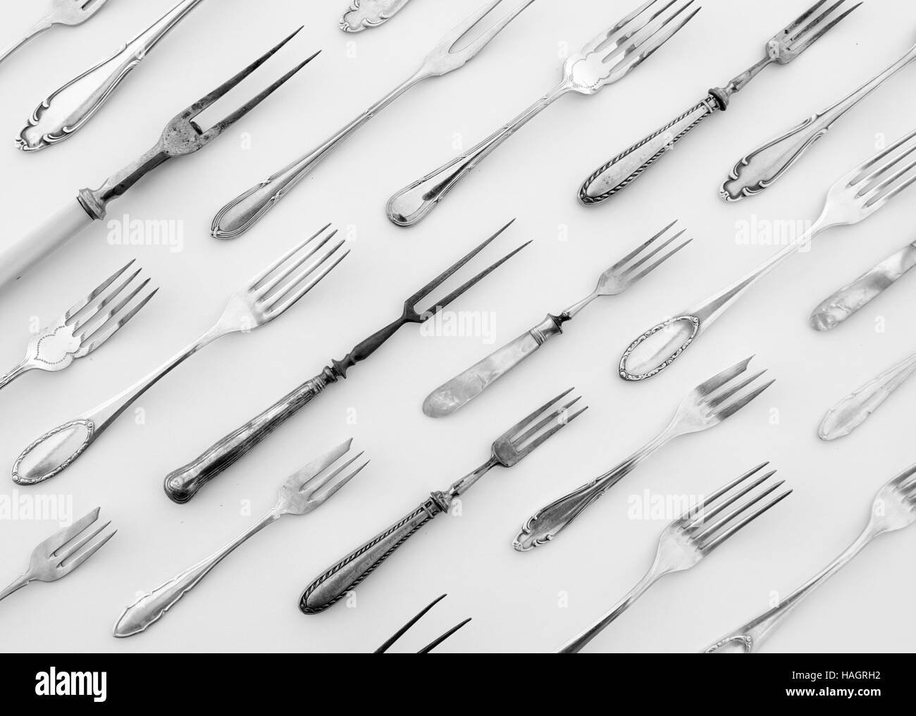 Christmas table setting beautiful Black and White Stock Photos & Images ...