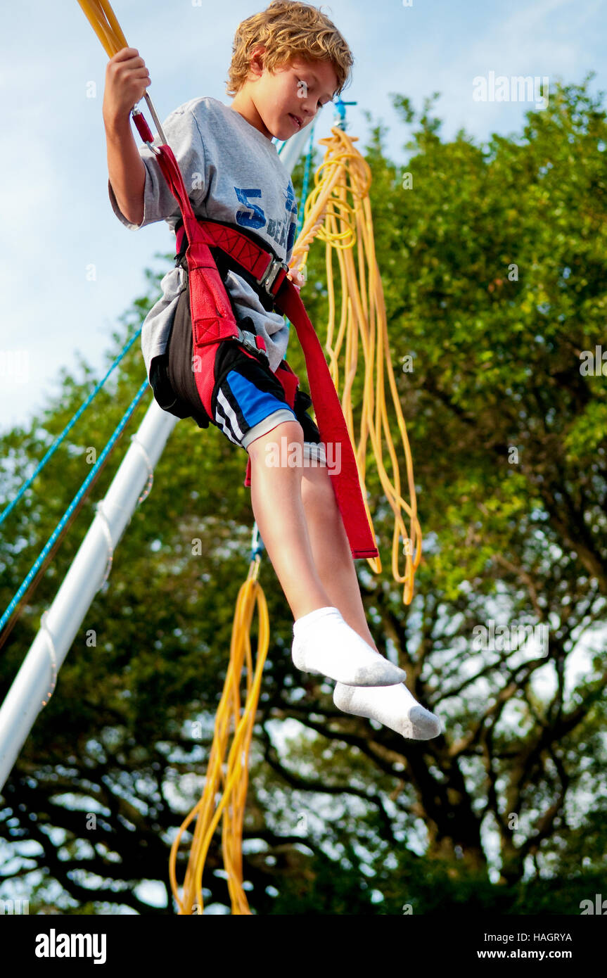 Bungy rope trampoline hi-res stock photography and images - Alamy